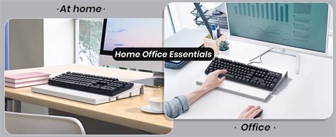 Yikola Acrylic Computer Keyboard Stand With Wrist Rest And Storage Tray 3 Level