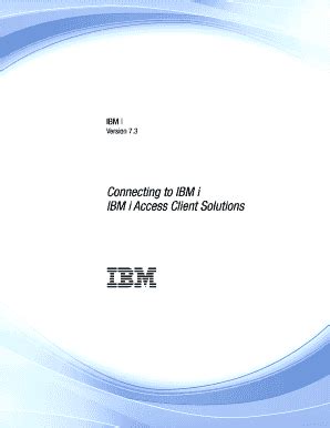 Fillable Online IBM I IBM I Access Client Solutions Fax Email Print PdfFiller