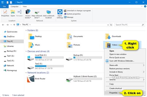 Move Location Of Videos Folder In Windows 10 Tutorials