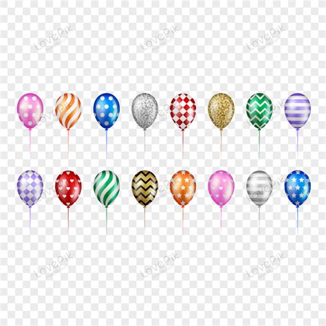 다채로운 풍선의 집합입니다 Png 일러스트 무료 다운로드 Lovepik