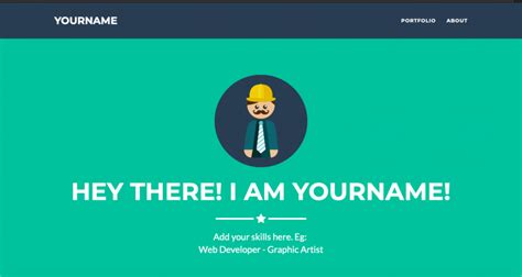 free html css and js personal website developer programmer template