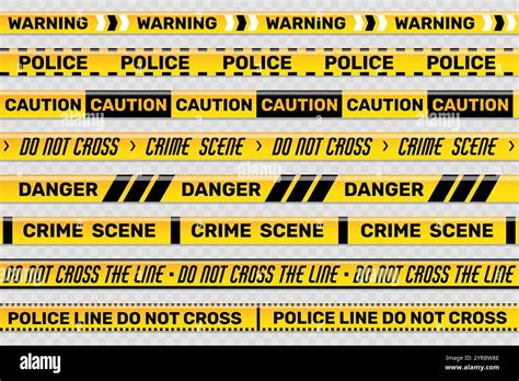 Police Line Caution Adhesive Tape Danger Zone Warning Crossing Prohibition Black And Yellow