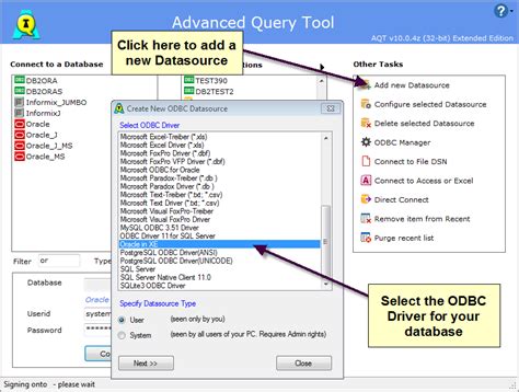 Defining A New Datasource With Aqt