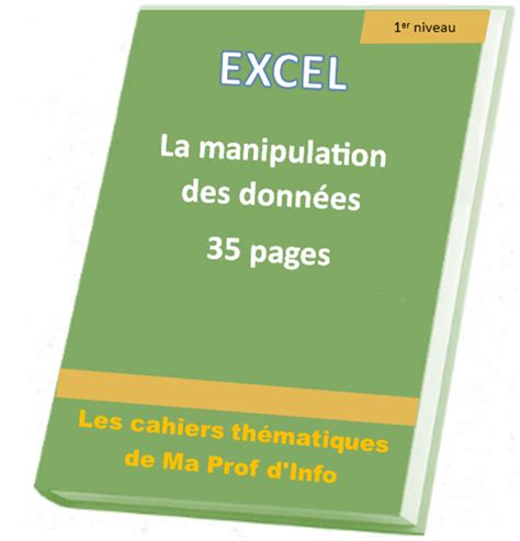 Excel La Manipulation Des Données