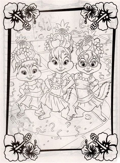 Alvin And The Chipmunks Chipwrecked Coloring Pages