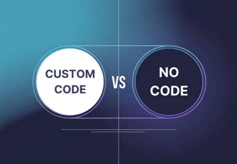 no code vs custom web development services