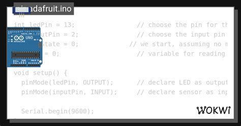 Pir Adafruit Ino Copy Wokwi ESP STM Arduino Simulator