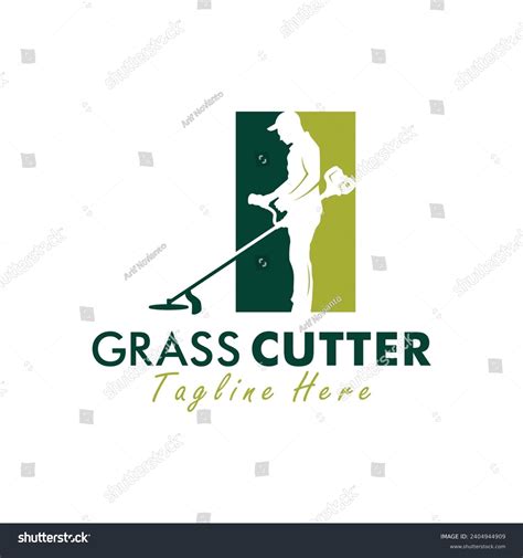 Grass Cutter Vector Logo Design Stock Vector Royalty Free 2404944909