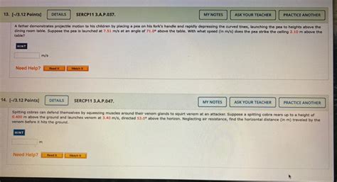 Solved 13 [ 3 12 Points Details Sercp11 3 A P 037 My