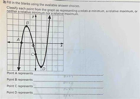 3 fill in the blanks using the available answer choices classify each