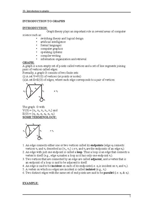 Graphs 39 Introduction To Graphs Introduction To Graphs