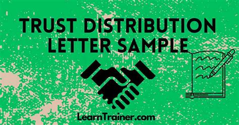 5 Unforgettable Trust Distribution Letter Sample