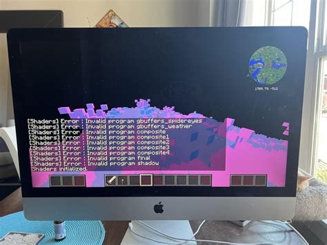 how do i fix this shader bug r minecraft