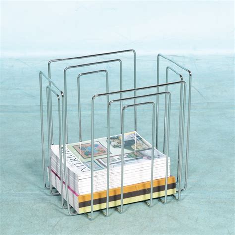 Space Age String Chromed Magazine Rack By Tmp 1970s 240834