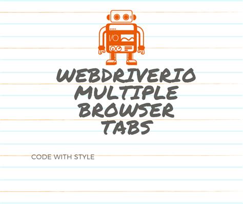 webdriverio — open multiple browser tabs by tagmalogic tagmalogic