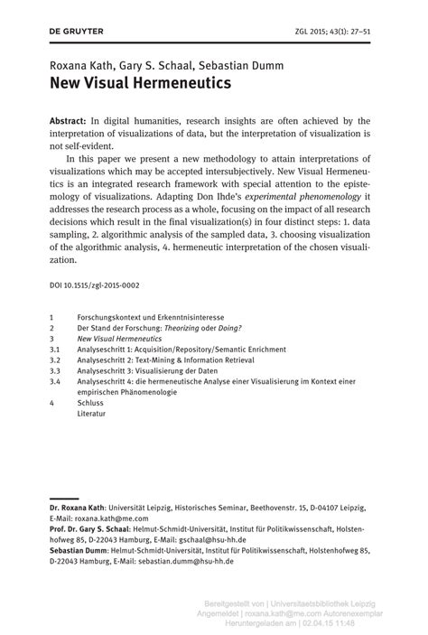 Pdf New Visual Hermeneutics