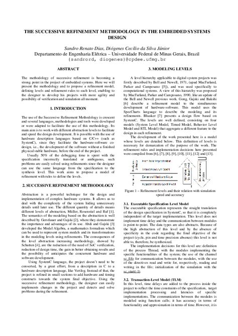 pdf the successive refinement methodology in the embedded systems design