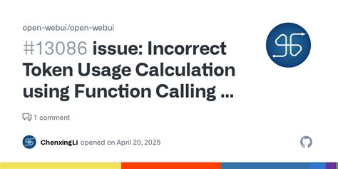 Issue Incorrect Token Usage Calculation Using Function Calling In