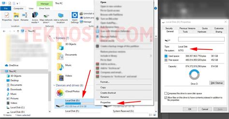 cara mengetahui file system drive hard disk windows teknosid