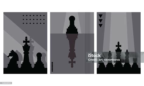 다른 체스 조각이있는 배너 템플릿 전략 개념 예술 크기가 다른 배너 템플릿 집합입니다 체스 클럽 체스 토너먼트 국제 체스의 날 온라인 스트리밍 Championship에 대한