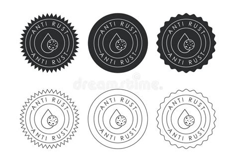 Anti Rust Icon Design Illustration Anti Oxidation Sign Rust Resistant Symbol Stock Vector
