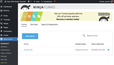 Styling A Ninja Forms Contact Form Easy Web Design Tutorials