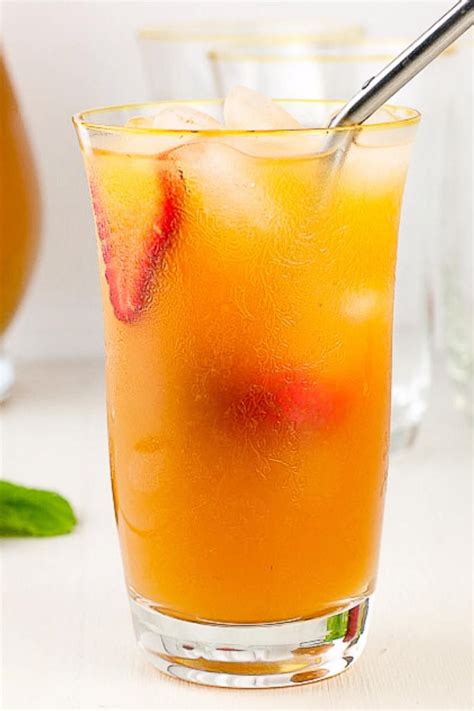 Peach Ginger Iced Tea Artofit