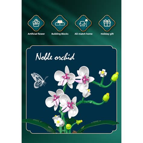 Конструктор за възрастни Walalla Цвете Пластмаса 574 части Многоцветен Emag Bg