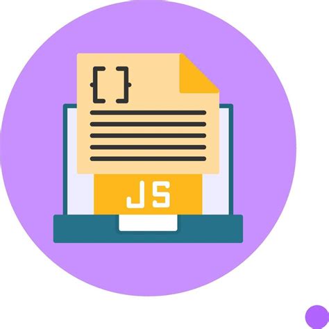Javascript File Flat Long Shadow Style Icon 54469427 Vector Art At Vecteezy