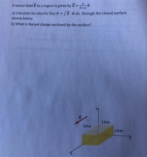 solved a vector field e in a region is given by e b cxax a