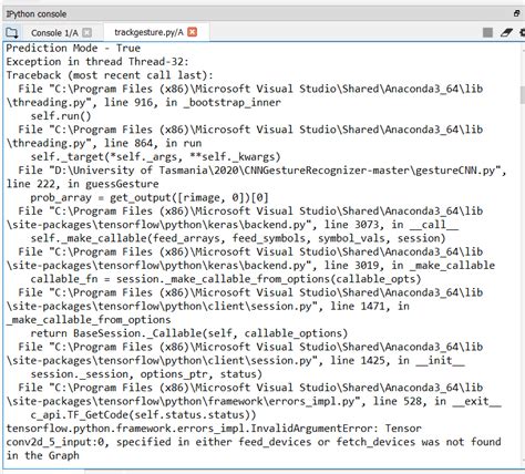 tensorflow python framework errors implvalidargumenterror no such