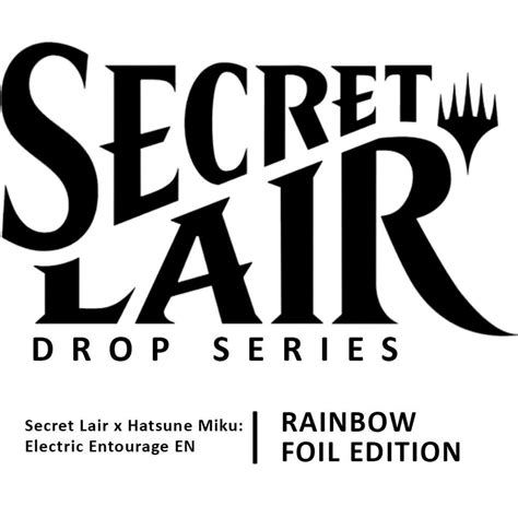 Secret Lair Drop Secret Lair X Hatsune Miku Electric Entourage En Rainbow Foil Edition
