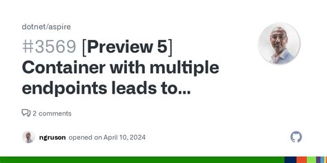 [preview 5] container with multiple endpoints leads to