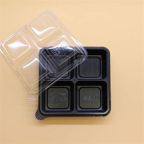 5 정사각4칸용기 세트200ea 반찬 · 샐러드 포장용기마트
