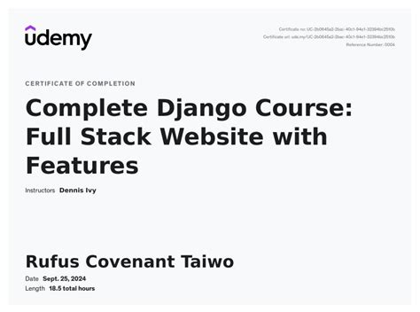 Rufus Taiwo On Linkedin Hey There So I Decided To Take On Django