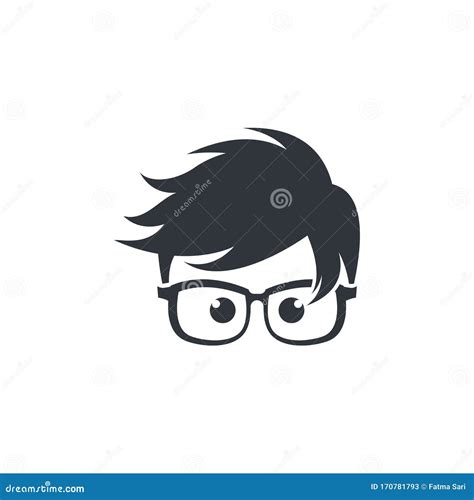 Geek Logo Template Vector Icon Stock Vector Illustration Of Business Education 170781793
