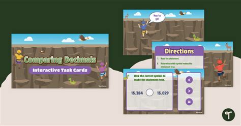 Comparing Decimals Interactive Activity Teach Starter