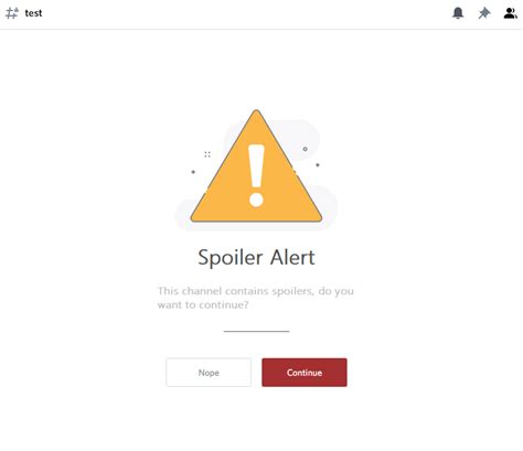 Allow Server Owners To Mark Channels With A Spoilers Alert Similar To NSFW Alerts Discord