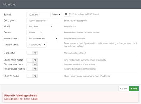 Adminmodels Implement Nested Subnets · Issue 21 · Openwispdjango Ipam · Github