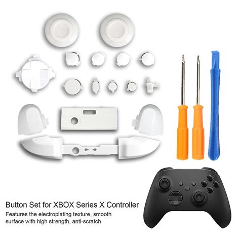 Replacement Kit For Xbox Series X Controller Lb Rb Bumpers Trigger Buttons Guide Button With