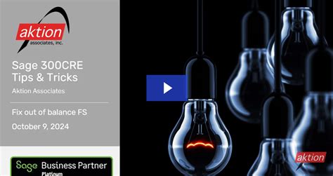 Sage 300 Cre Tips And Tricks Fixing Out Of Balance Financial Statements Aktion Associates