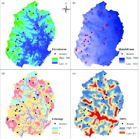 Debris Flow Distribution Characteristics A Elevation Distribution