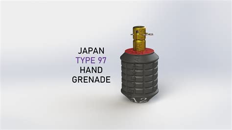 Ww2 Japanese Type 97 Frag Hand Grenade・ 3d File For 3d Printing・cults