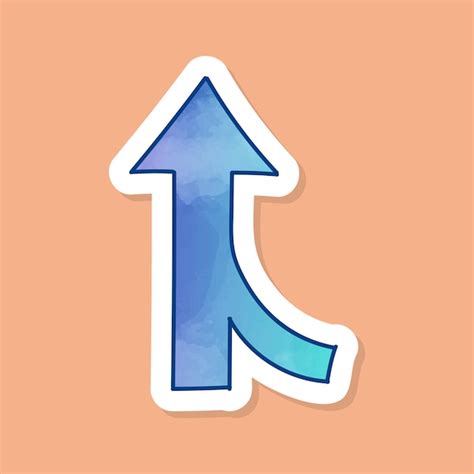 Premium Vector Merging Arrows Road Sign Color Sticker