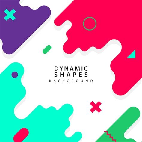 Premium Vector Modern Dynamic Shapes Style Background Combination Modern Style Abstraction