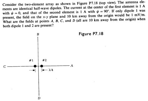 Solved Consider The Two Element Array As Shown In Figure