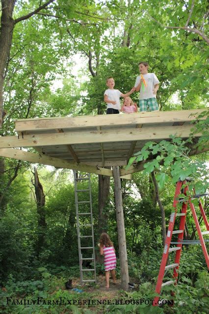 Family Farm Experience DIY How To Build Your Own Treehouse
