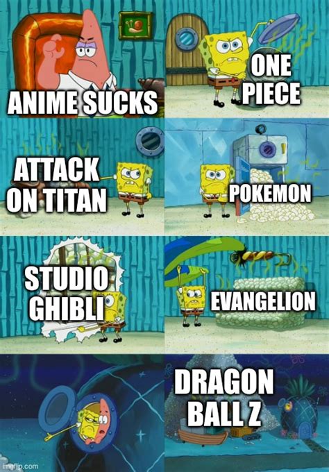 Pin Spongebob Anime Meme Spongebob Getting Stronger Memes And S