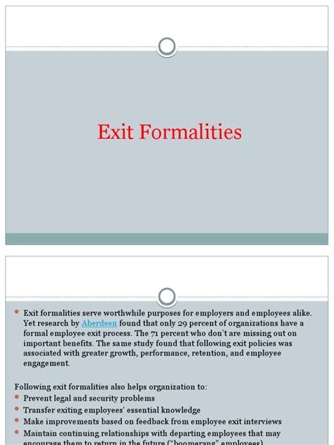 Exit Formalities Anupriya Pdf Consolidated Omnibus Budget