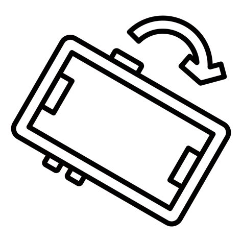 Screen Rotation Icon Style 21264683 Vector Art At Vecteezy